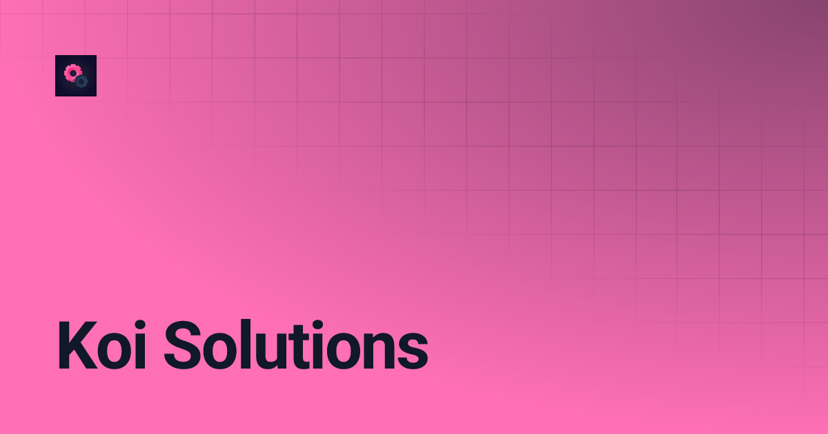 Koi Solutions | Bot Restock Guides